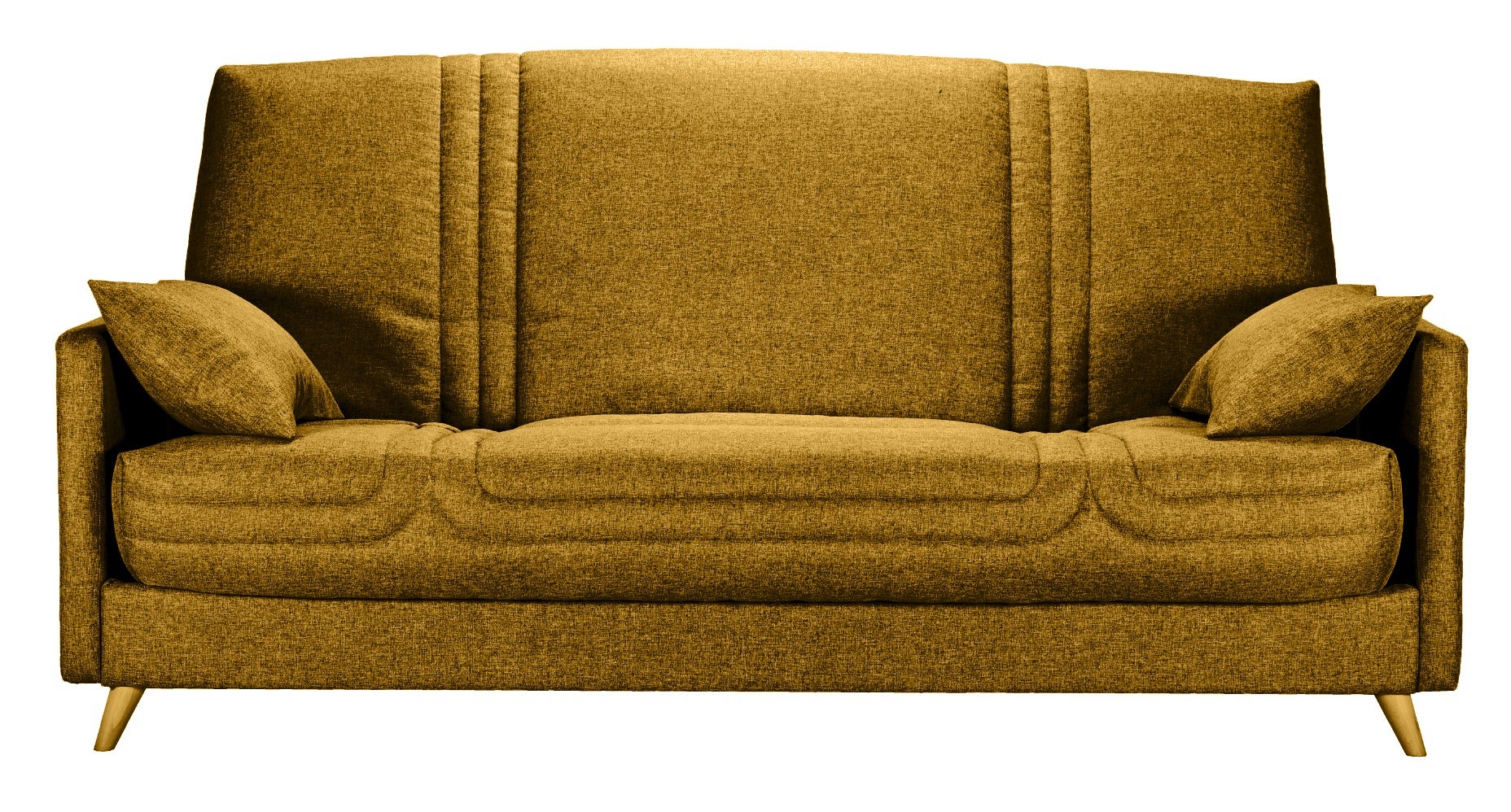 Banquette clic clac tissu 130x190 matelas Bultex 14cm avec rangement ...