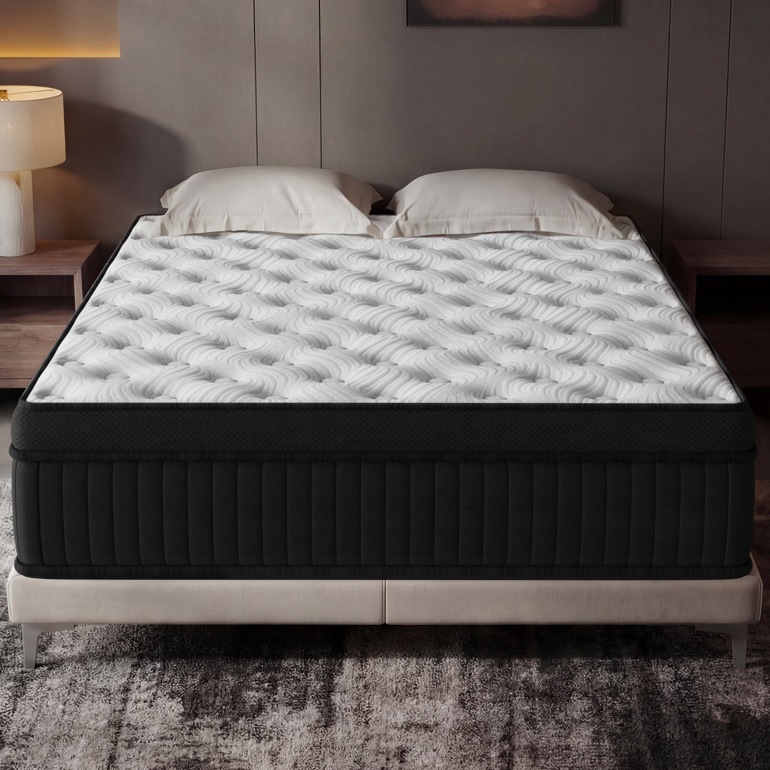 DEWINNER Matelas Ressorts Ensachés 160x200 cm avec mémoire de forme ép ...