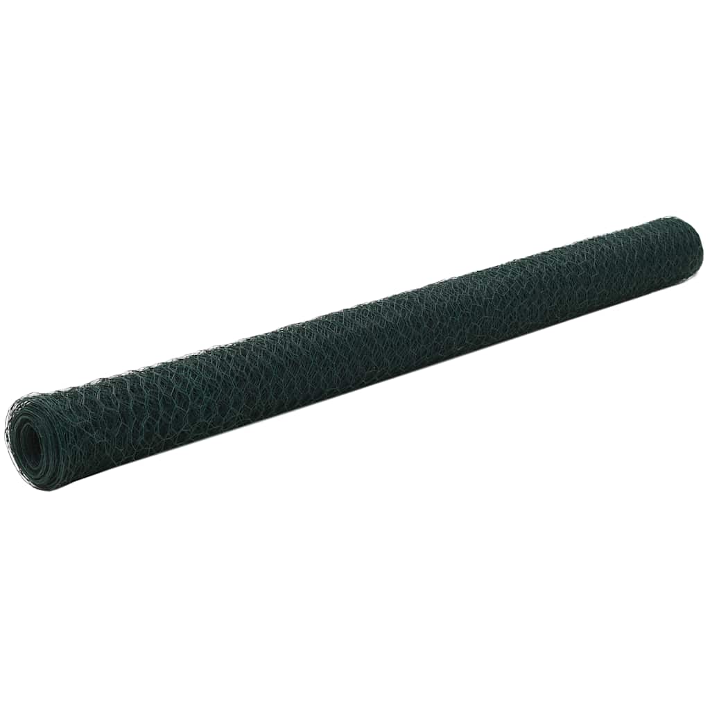 VidaXL Grillage Acier avec revêtement en PVC 25x1,5 m Vert | Leroy Merlin