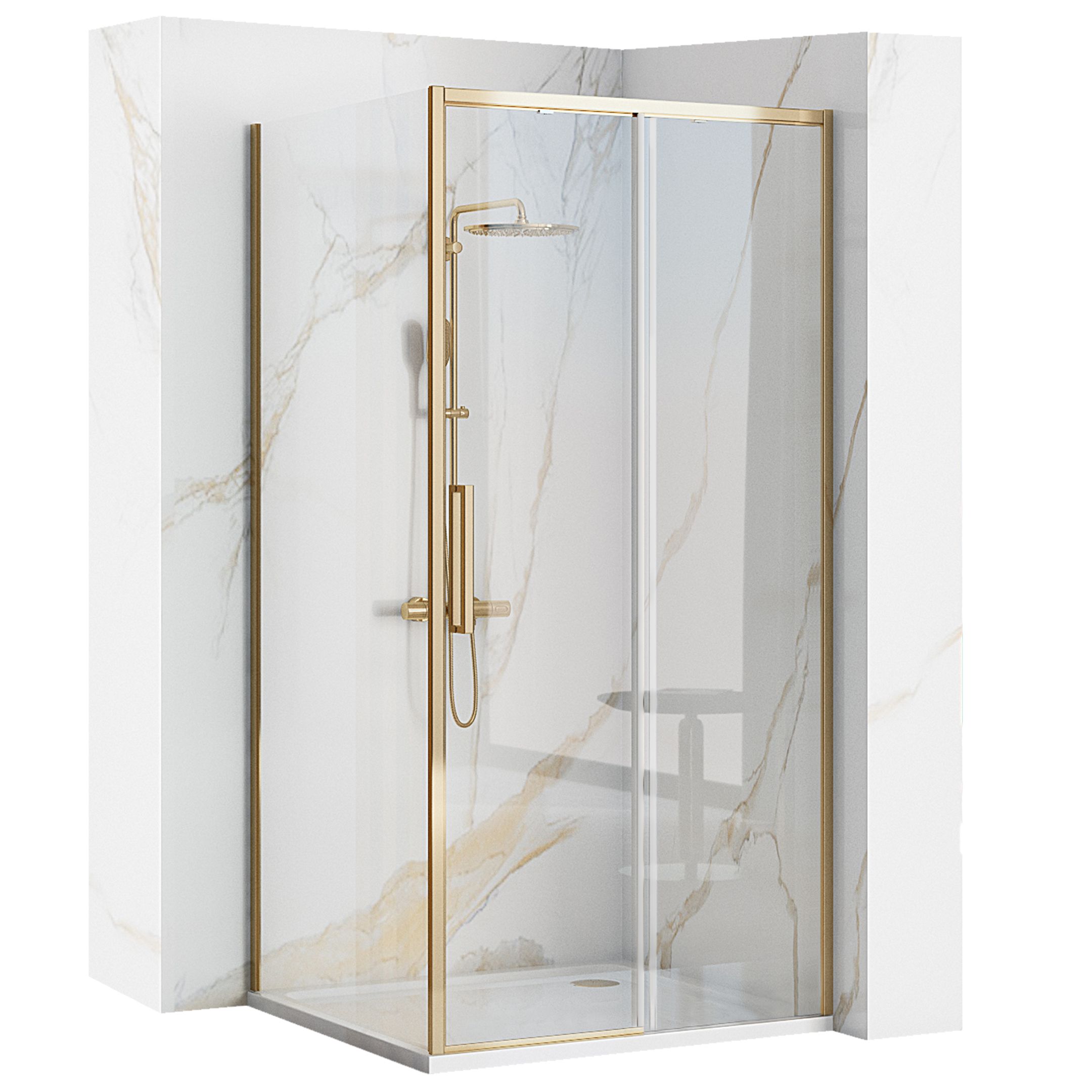 CABINE DE DOUCHE REA RAPID GOLD 120x100 | Bricoman