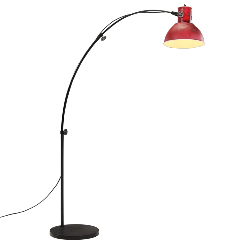 Lampadaire 25 W rouge délavé 150 cm E27 vidaXL | Leroy Merlin