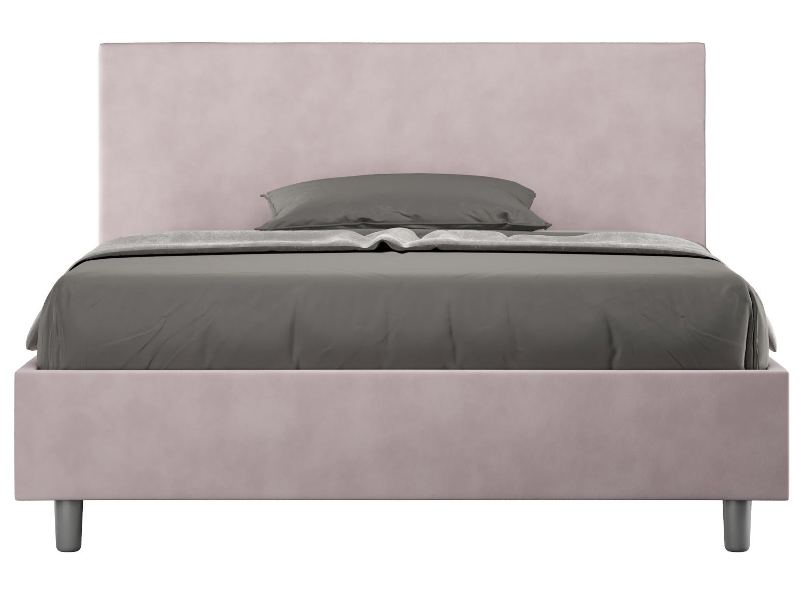 Cama adulta moderna de microfibra Adelyne-Color Rosa claro-Ropa de cama ...