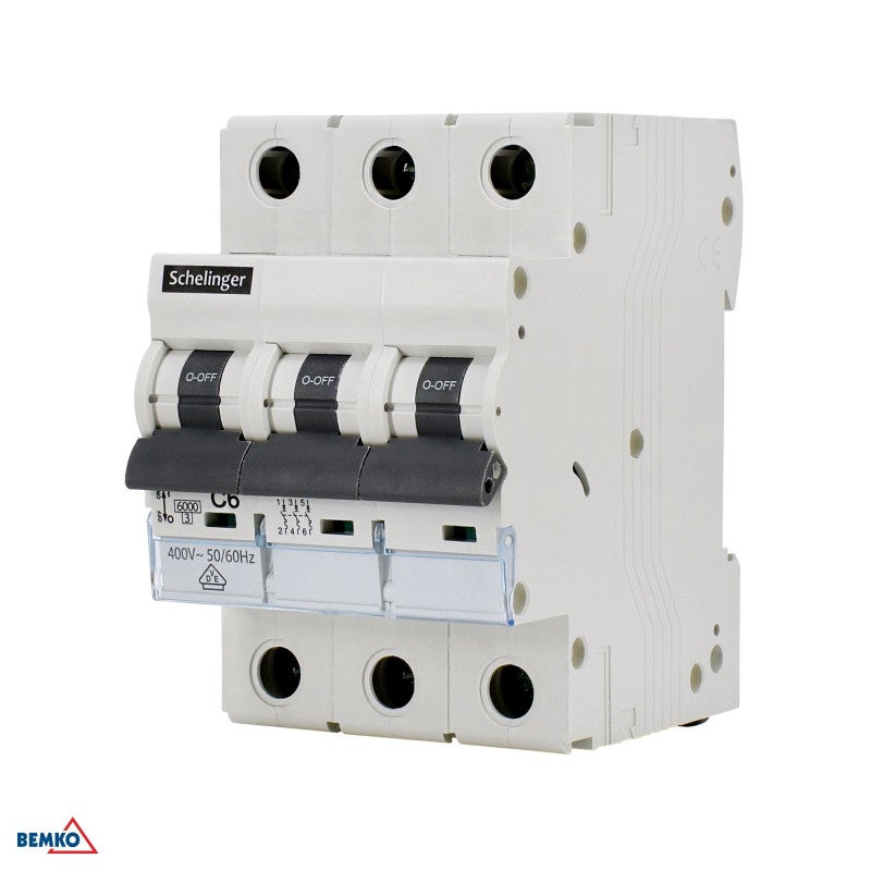 Disjoncteur Modulaire Tripolaire 40A - Protection Électrique 6kA ...