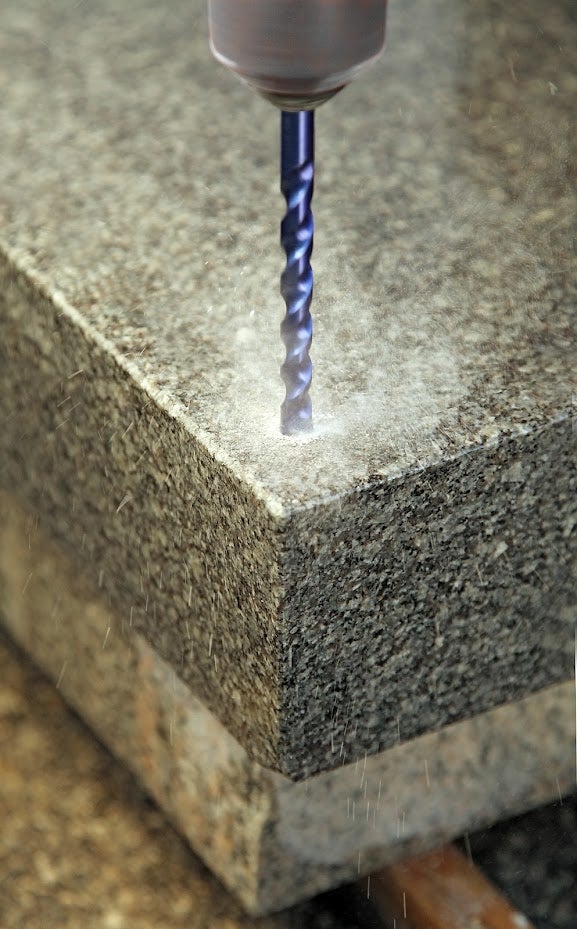 Foret béton 2 taillants spécial Granit SDS plus - 184 Ø 6 Long. Utile ...