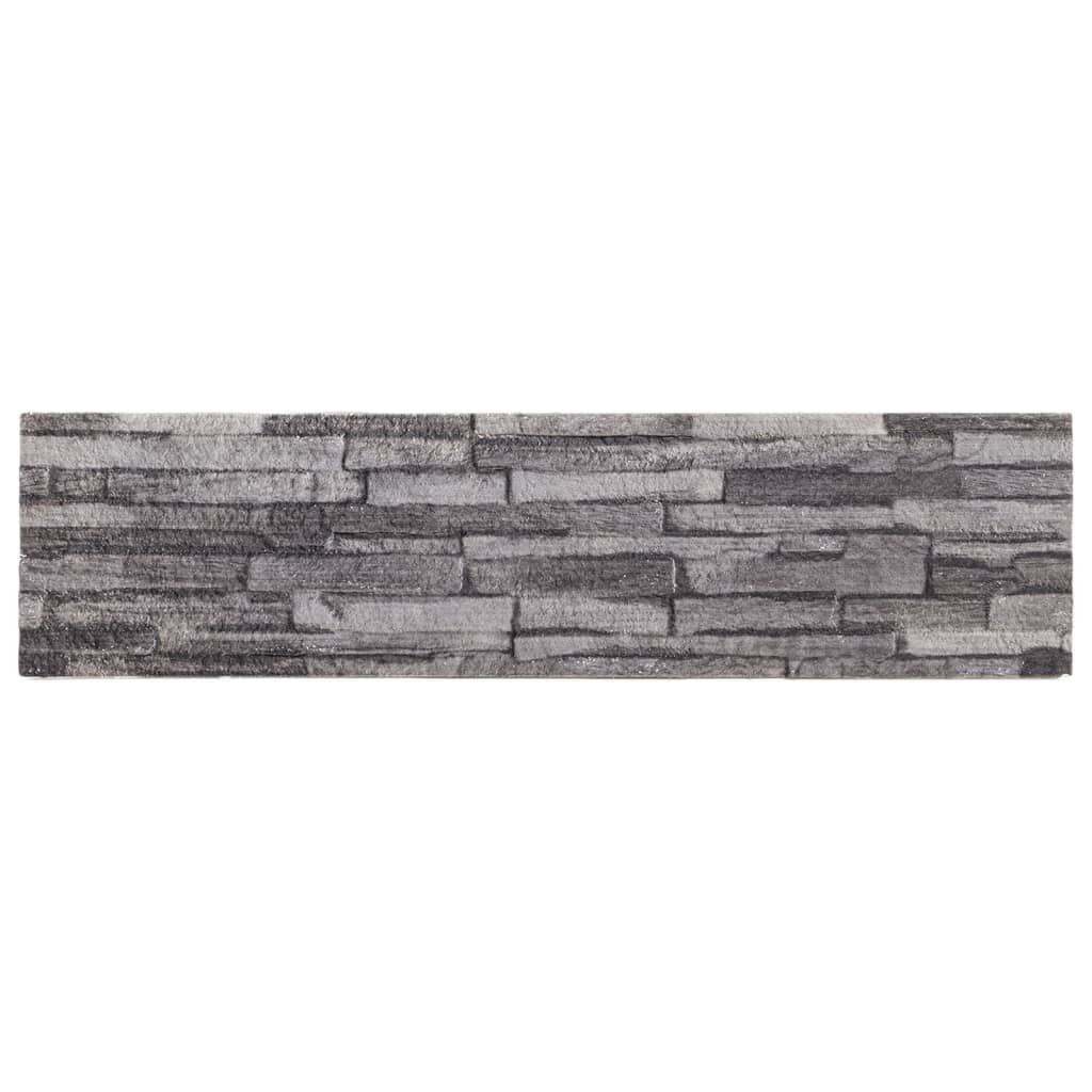 Panneaux muraux 3D 14 pcs anthracite 100x25 cm EPS CFW35483 | Leroy Merlin