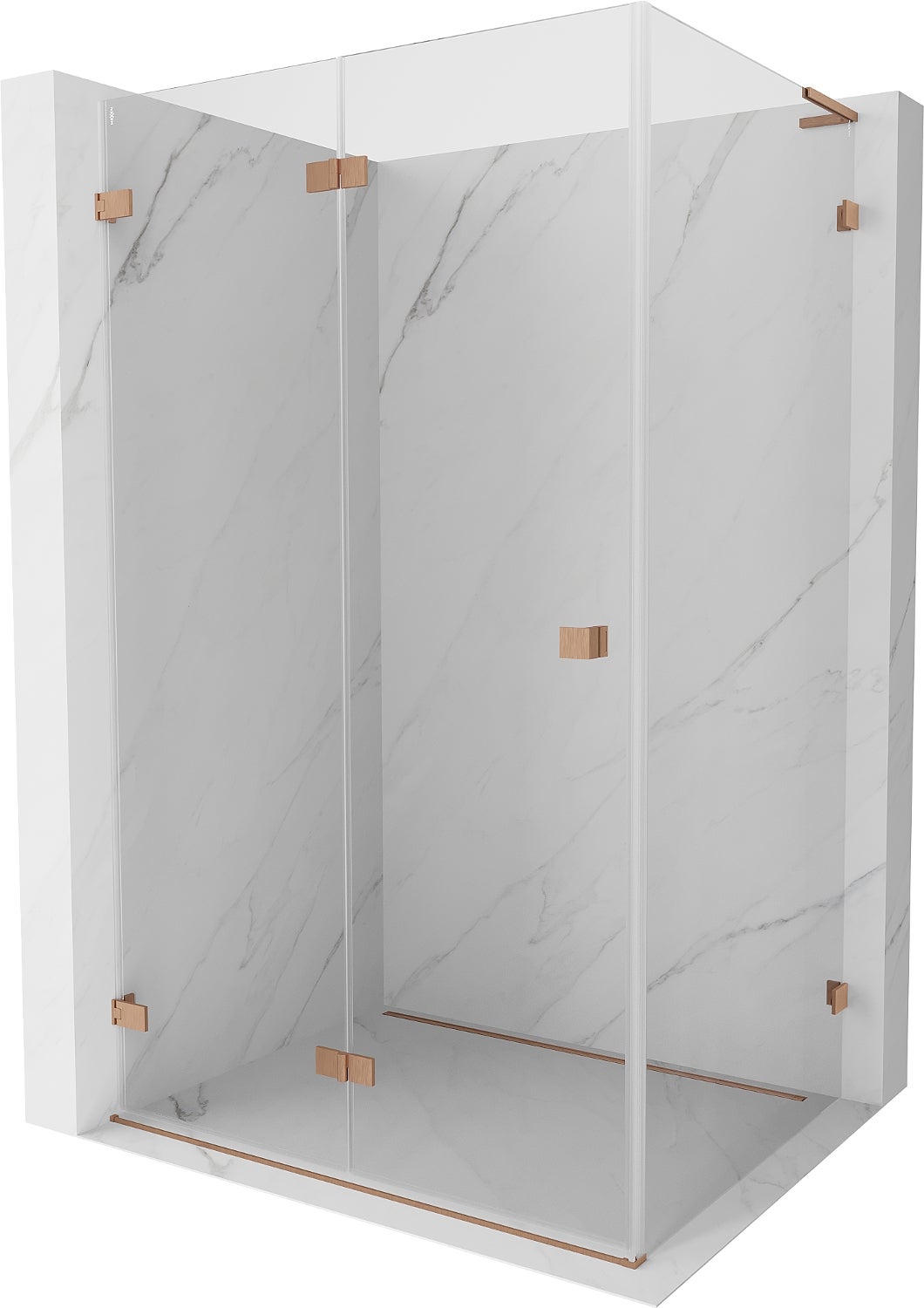 Mexen Lunar-F L cabine de douche pliante gauche 85 x 70 cm, transparent ...