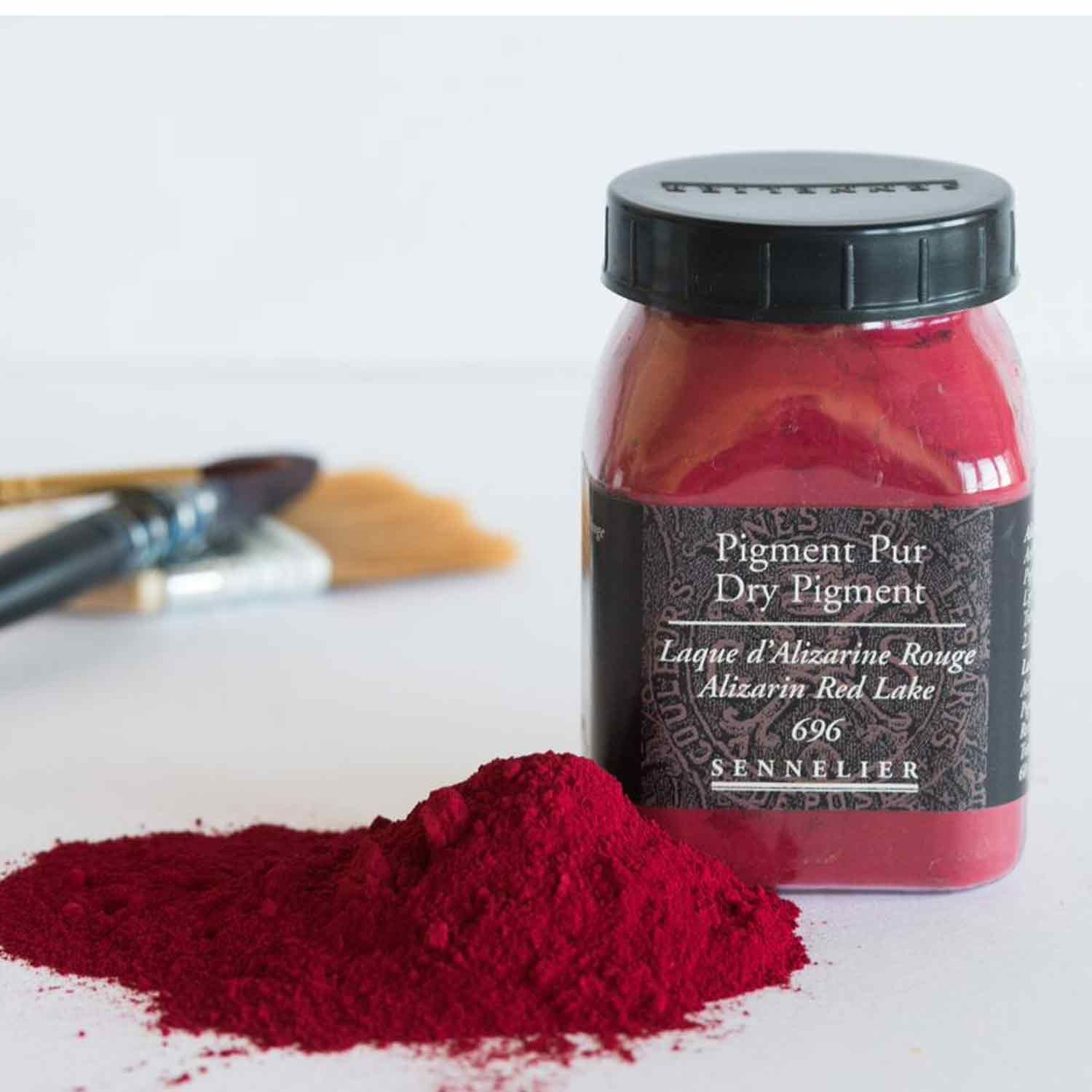 Pigment pour création de peinture - pot 60 g - Laque d'Alizarine rouge ...