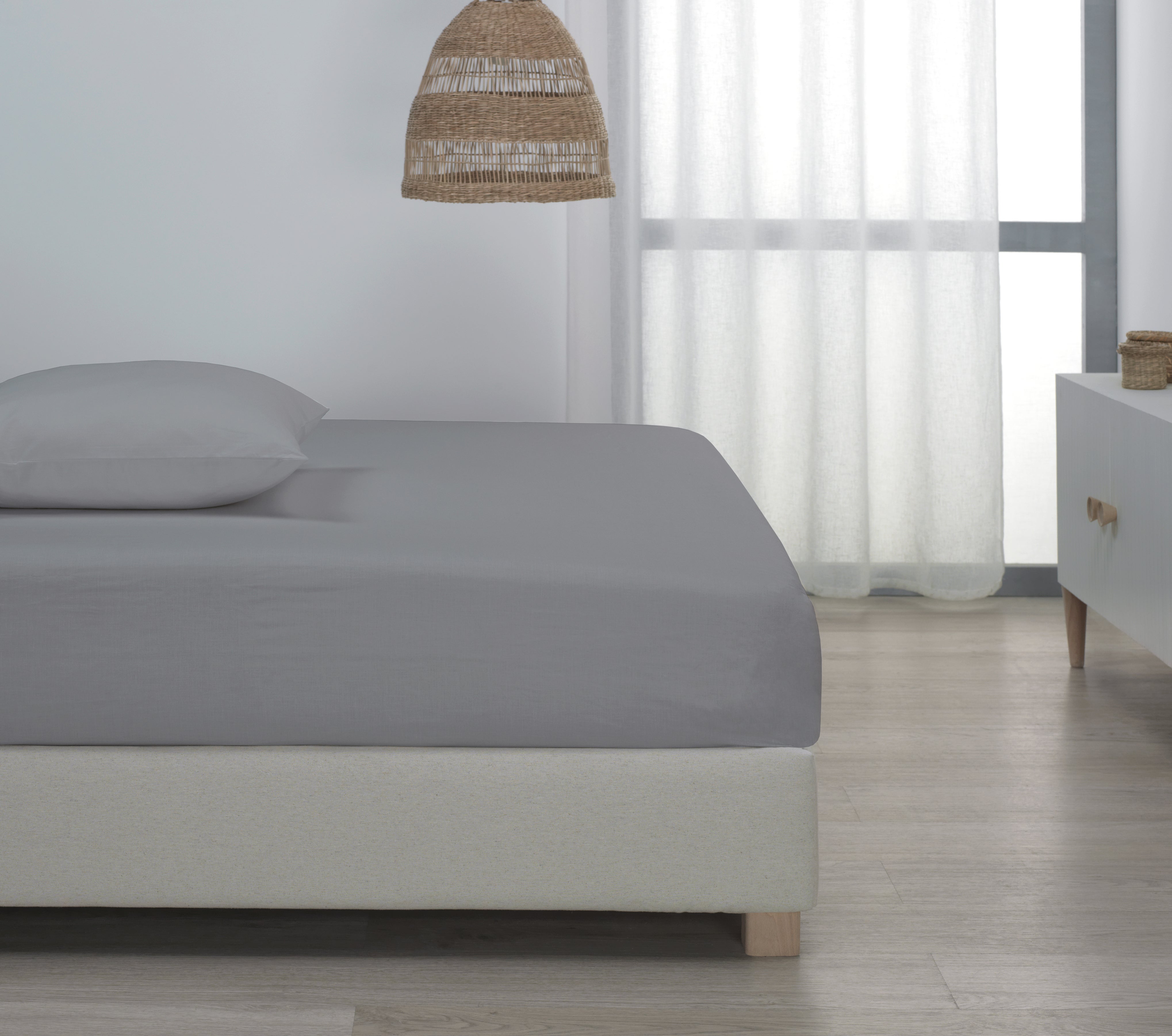 SÁBANA BAJERA 100% ALGODÓN CAMA 150CM C/PERLA | Leroy Merlin