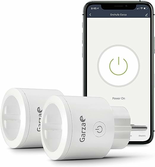 Garza Smart - Pack de 2 Enchufes Inteligentes, Programables, Wifi 2 ...