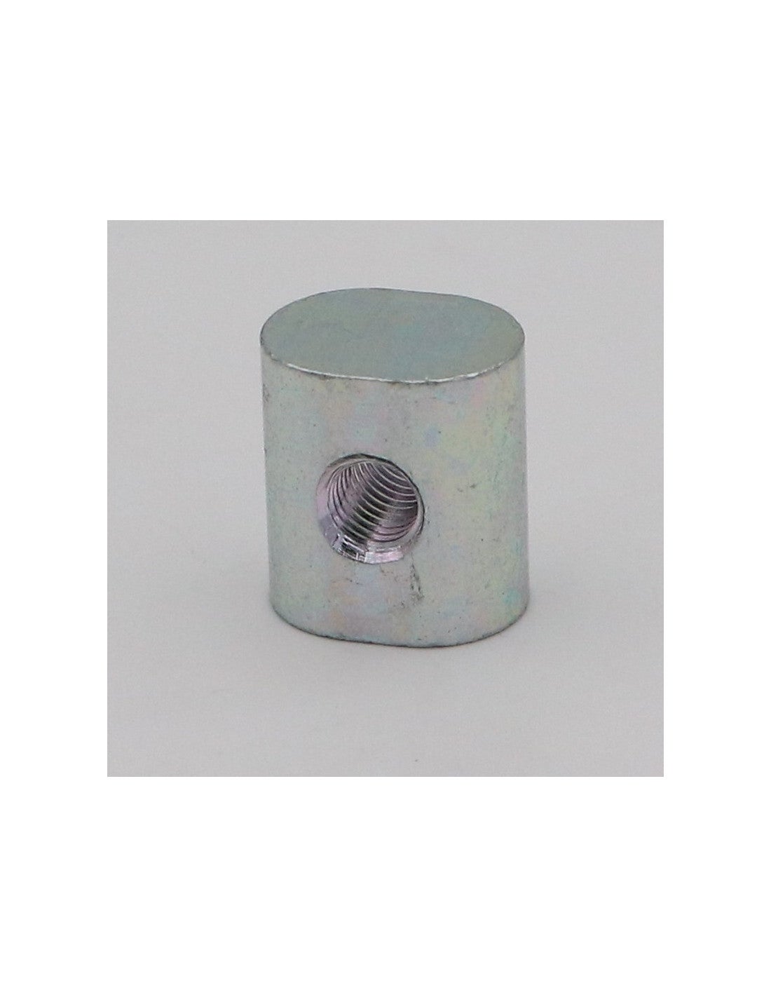 PLOT Ovale 20X14X18 M7 Acier zingué blanc 200 Heures brouillard salin ...