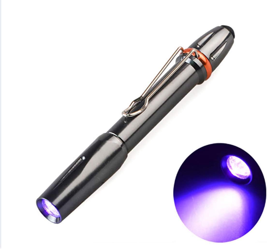 Linterna UV Ultra Violeta Linterna Lámpara de bolsillo Blacklight Pen ...