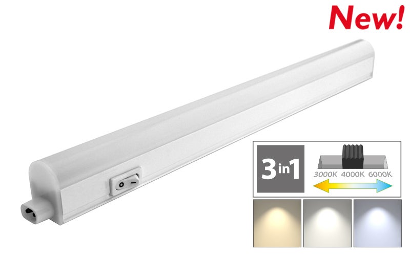 Reglette LED 120 cm 19W 2000LM avec Lumière Réglable | Leroy Merlin