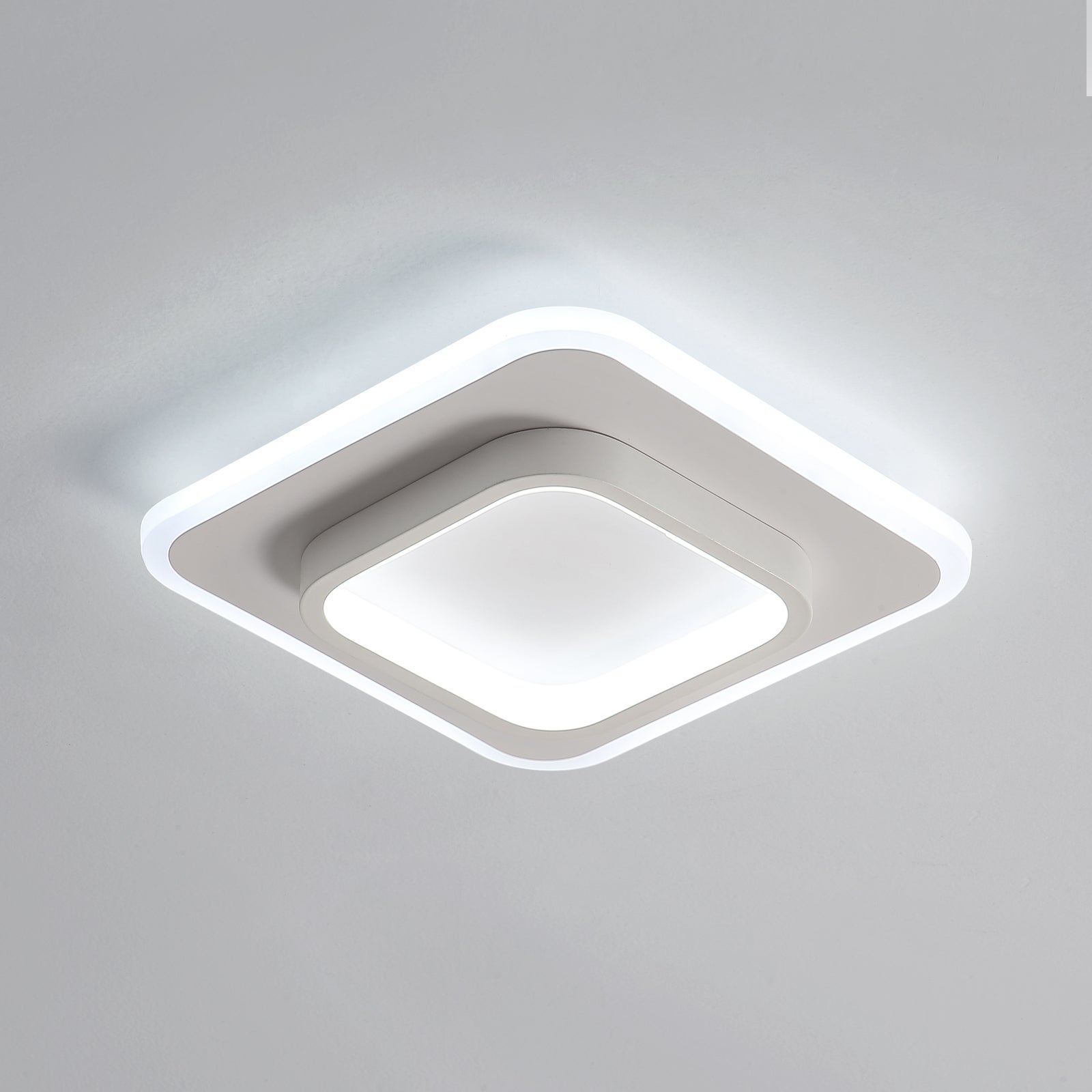 GOECO Luz de techo LED moderna, modo de lámpara de techo cuadrada en ...