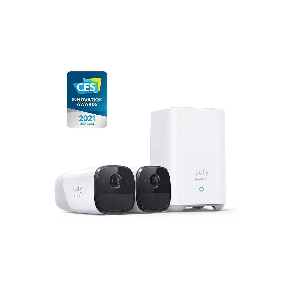Pack EUFY EufyCam2 Pro - 2 cameras + Homebase 2 | Leroy Merlin