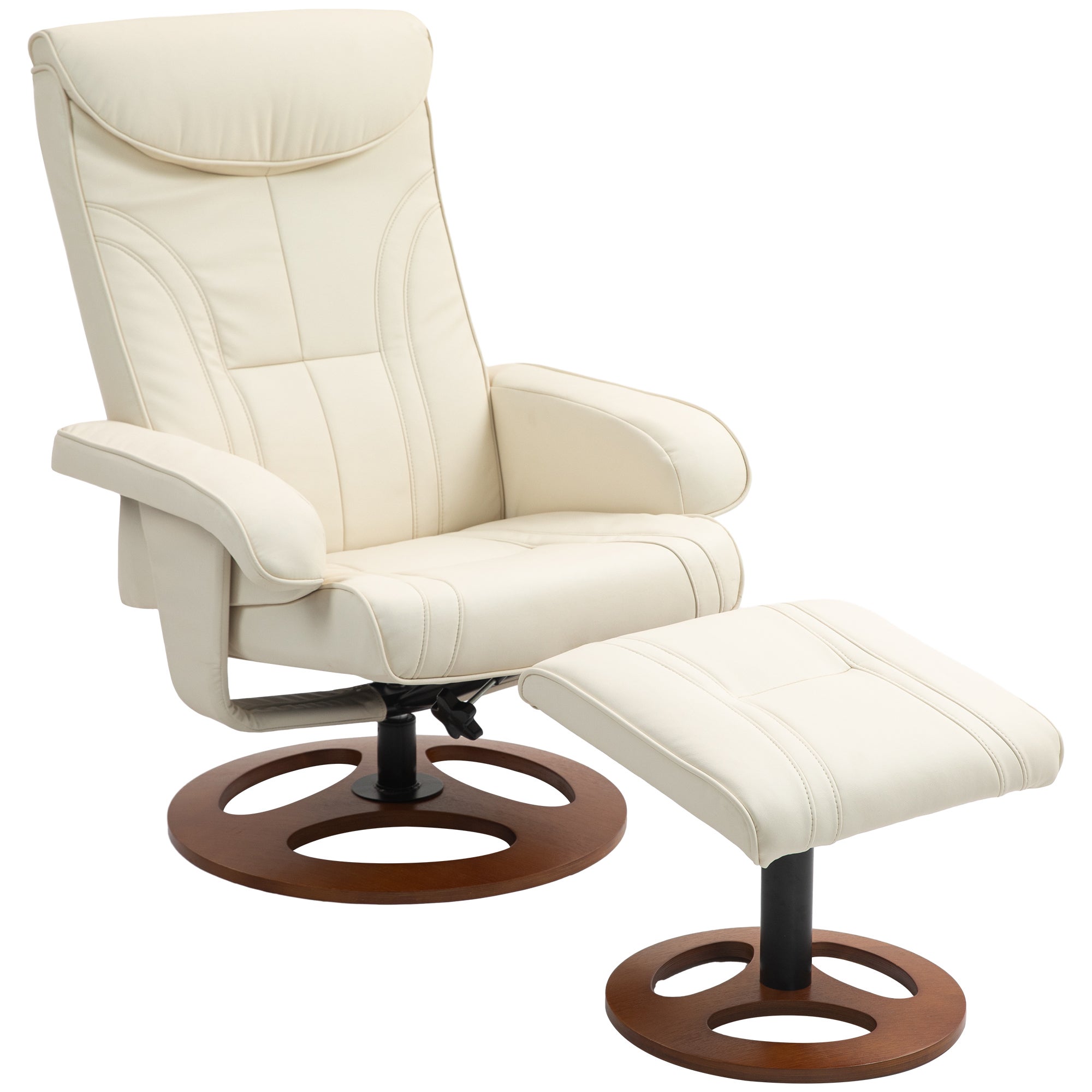 Ensemble fauteuil repose-pieds design Chesterfield synthétique ...