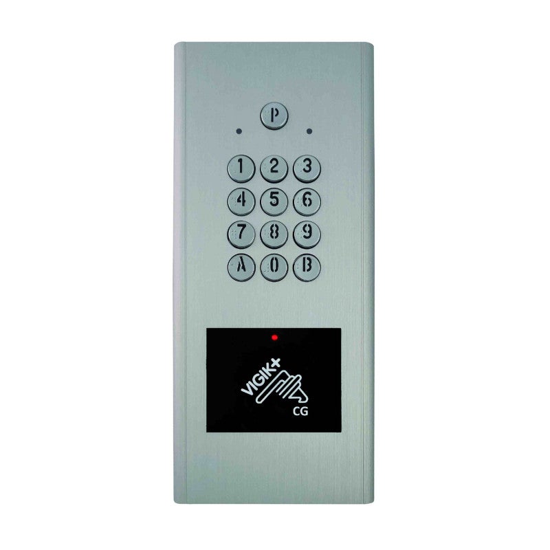 Clavier codé avec lecteur Vigik + intégré Aiphone - 12/24V - IP54 ...