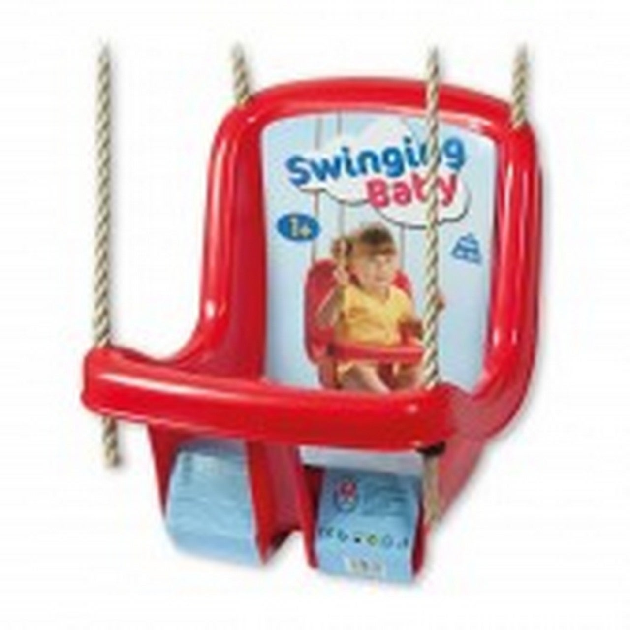 Seggiolino baby altalena con corde rosso | Leroy Merlin