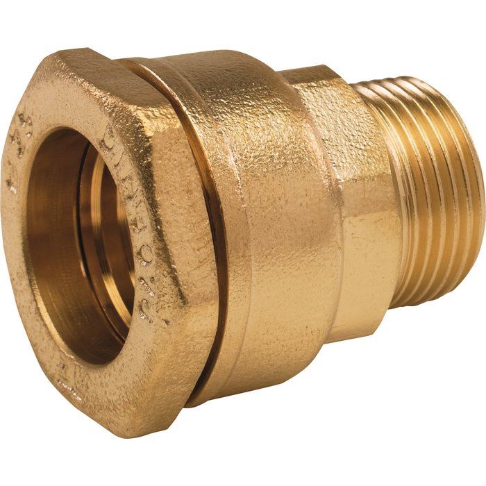 Raccord laiton pour tube PE droit - Arco - M 1'1/4 - Ø 40 | Leroy Merlin