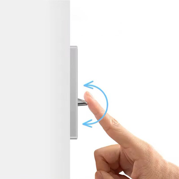 Interruptor de vidrio gris – 3 módulos – LED – 1 vía / 2 vías – Smart Chip | Leroy Merlin