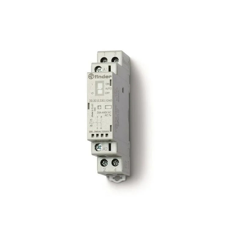 Contactor modular SERIE 22, 2NA 25A AgSnO2, 24V AC/DC, indicador ...