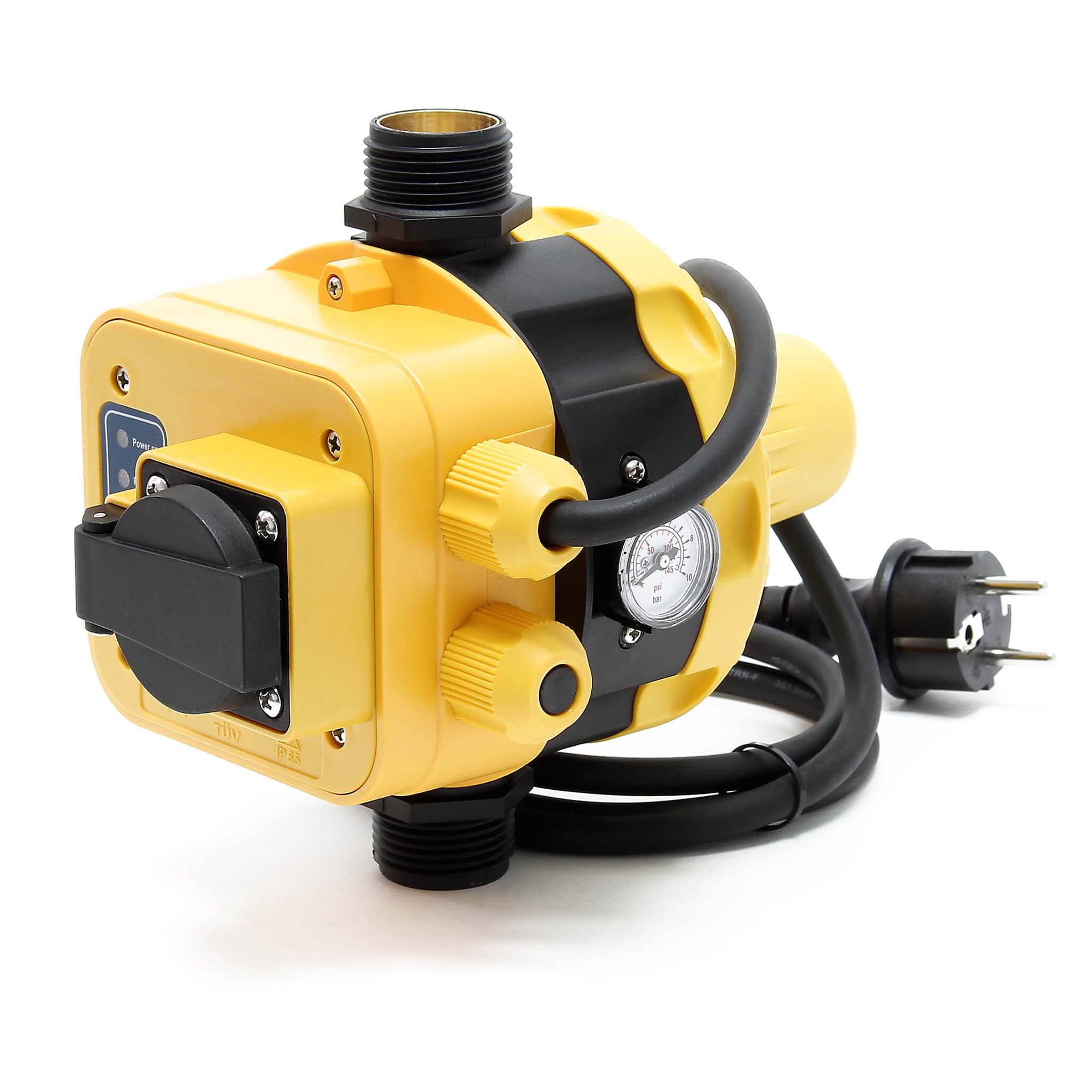 Presostato EPC-5.1 230V con enchufe para grupos de presión y bombas 1-Fase Protección marcha en ...