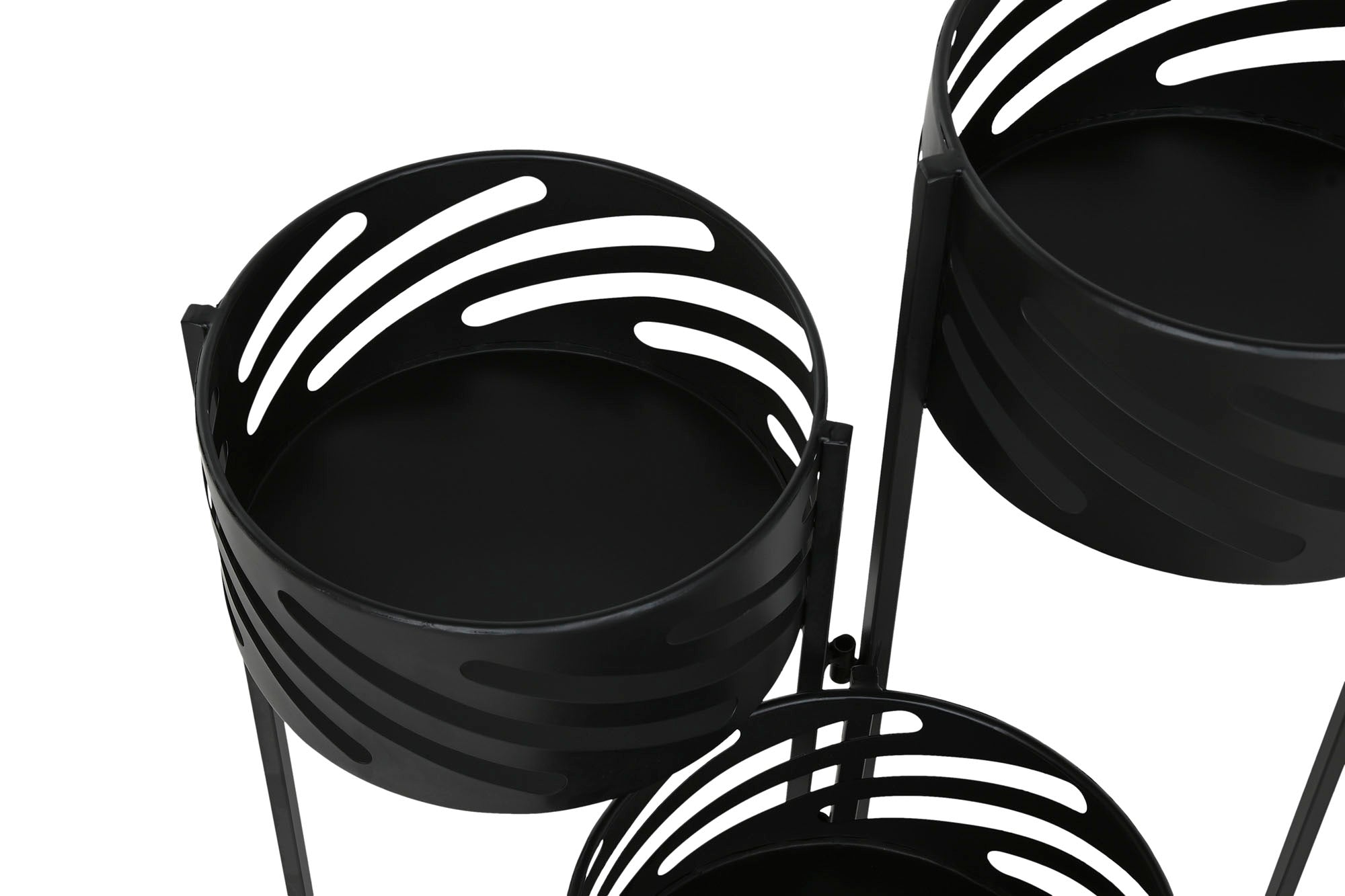 PACK DE 2 MACETERO METAL 51X23X71 NEGRO | Leroy Merlin