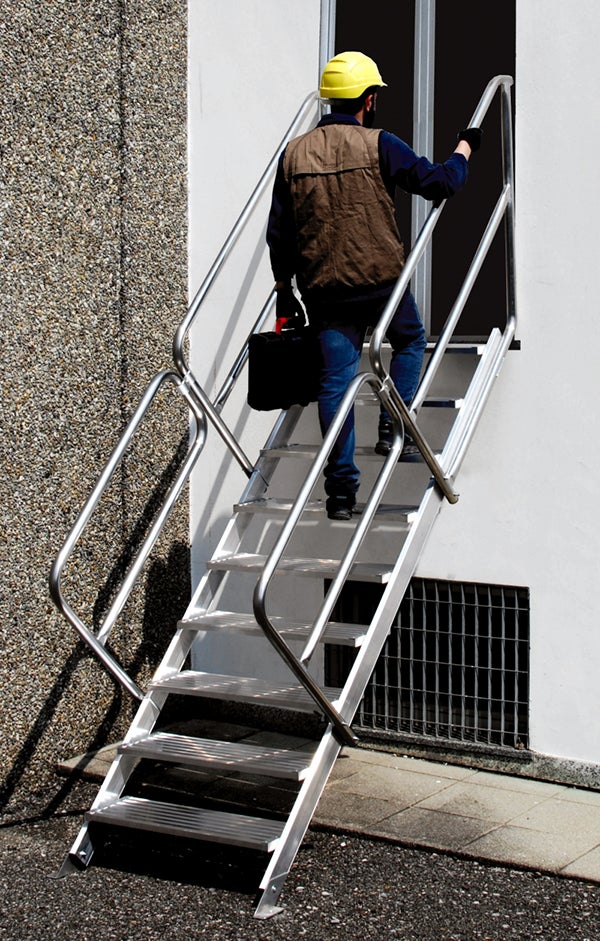 Scala industriale 3 gradini - Altezza raggiungibile 0.75m ...