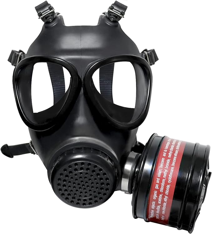 Protective face shield, reusable chemical respirator with goggles ...