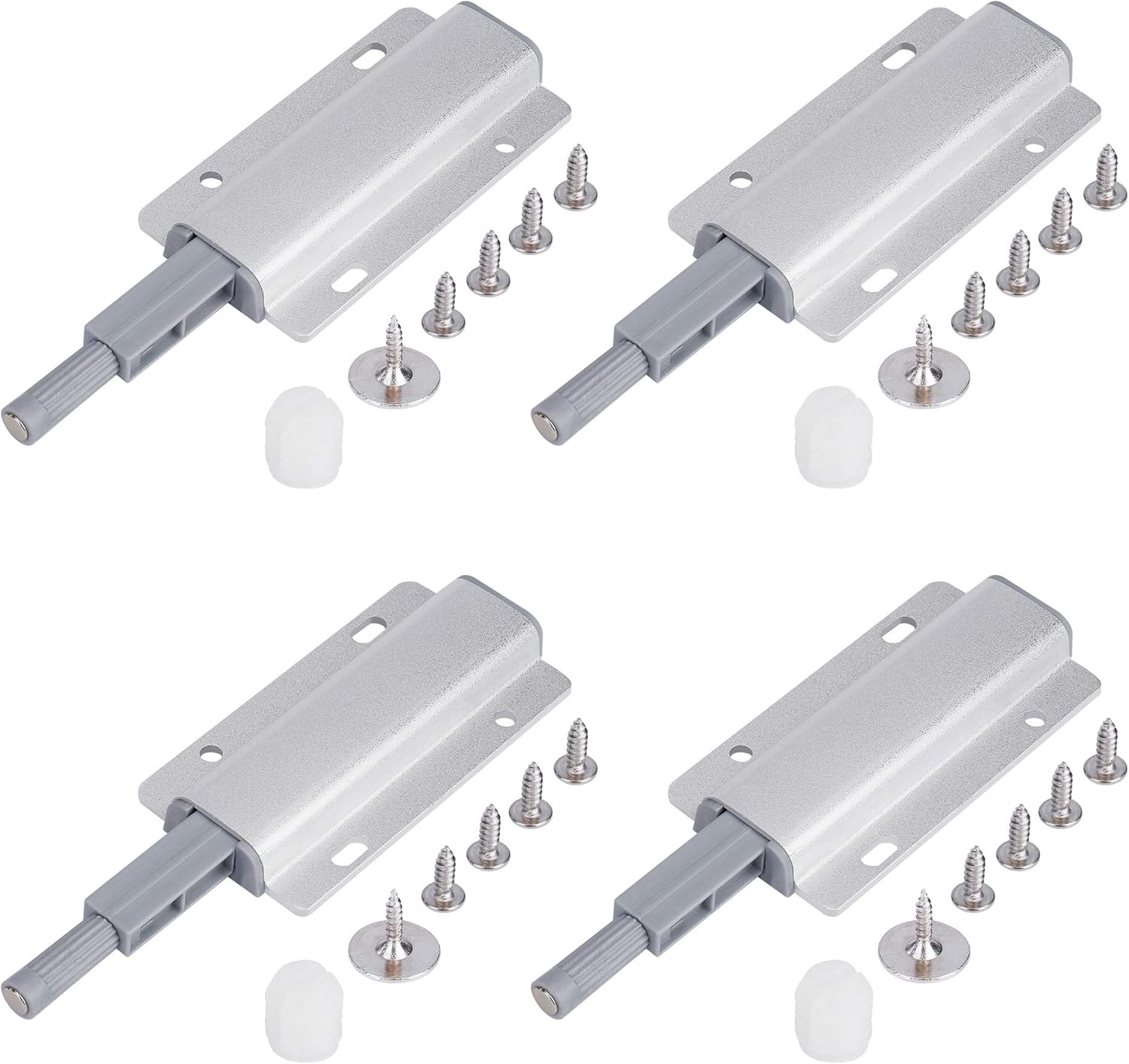 4 Pièces Loquet Magnétique Porte Placard Push to Open Tampon ...