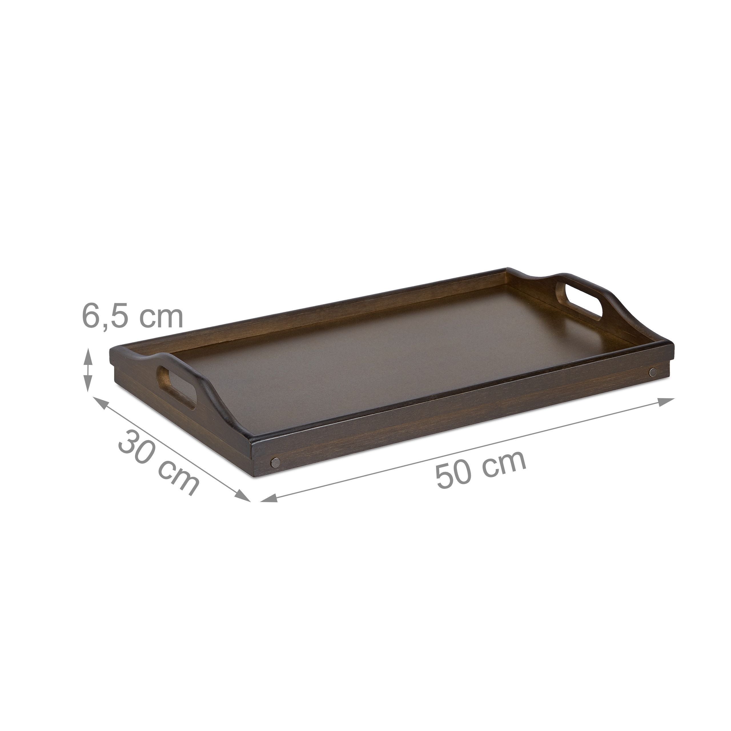 Tablette de lit sur pieds marron foncé bambou 13_0002745 | Leroy Merlin