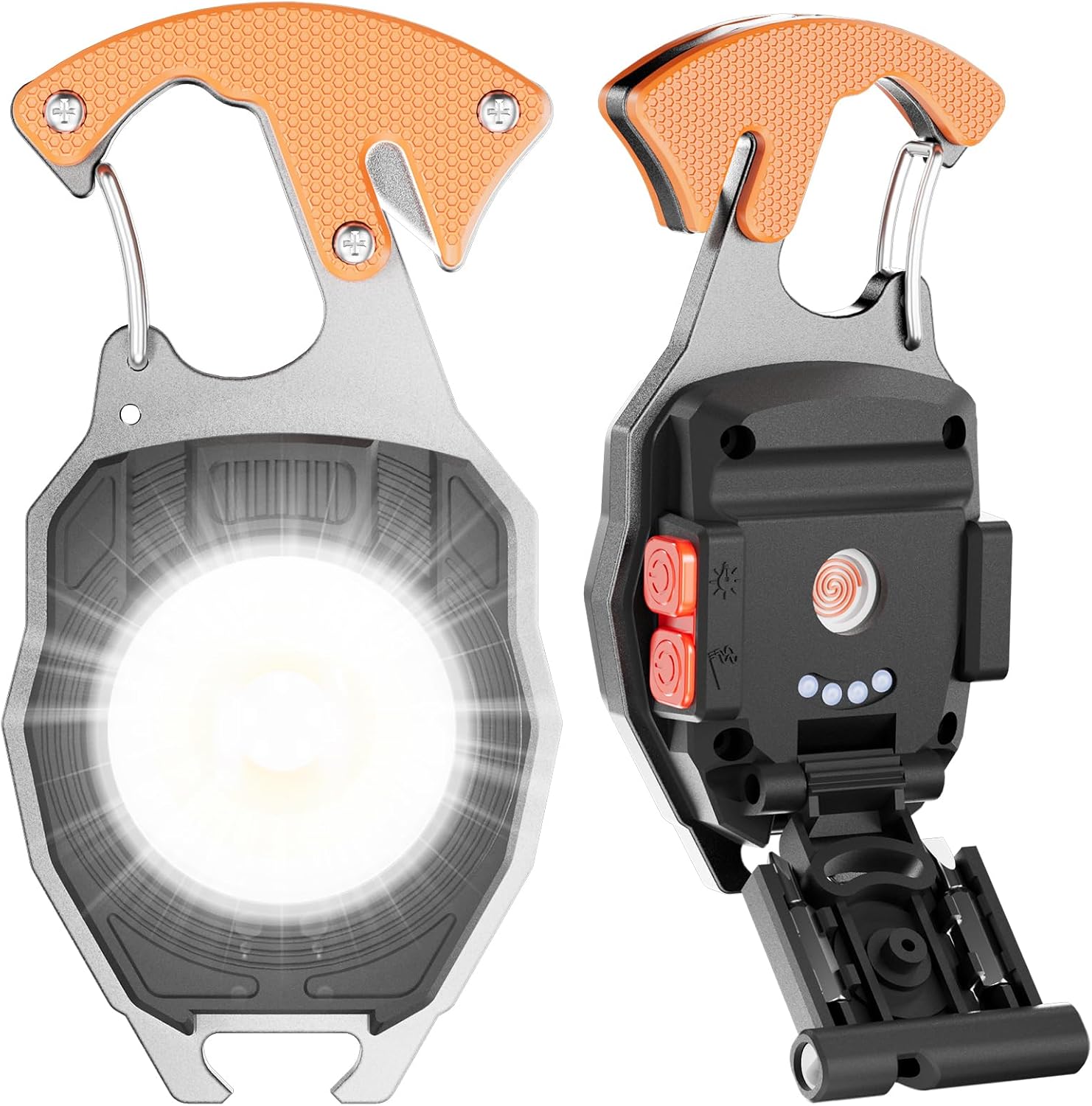 Mini linterna COB con 7 modos de iluminación, linterna recargable ...