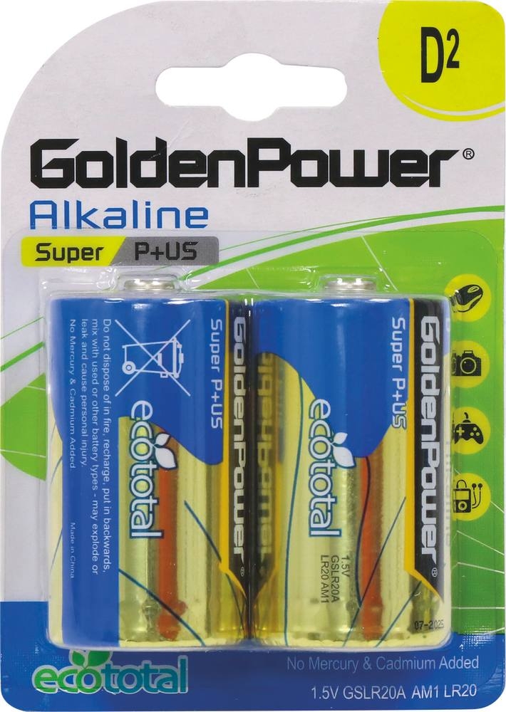 SODISE - Pile LR20/D "Super Plus Alcaline" blister de 2 piles - 02469 ...