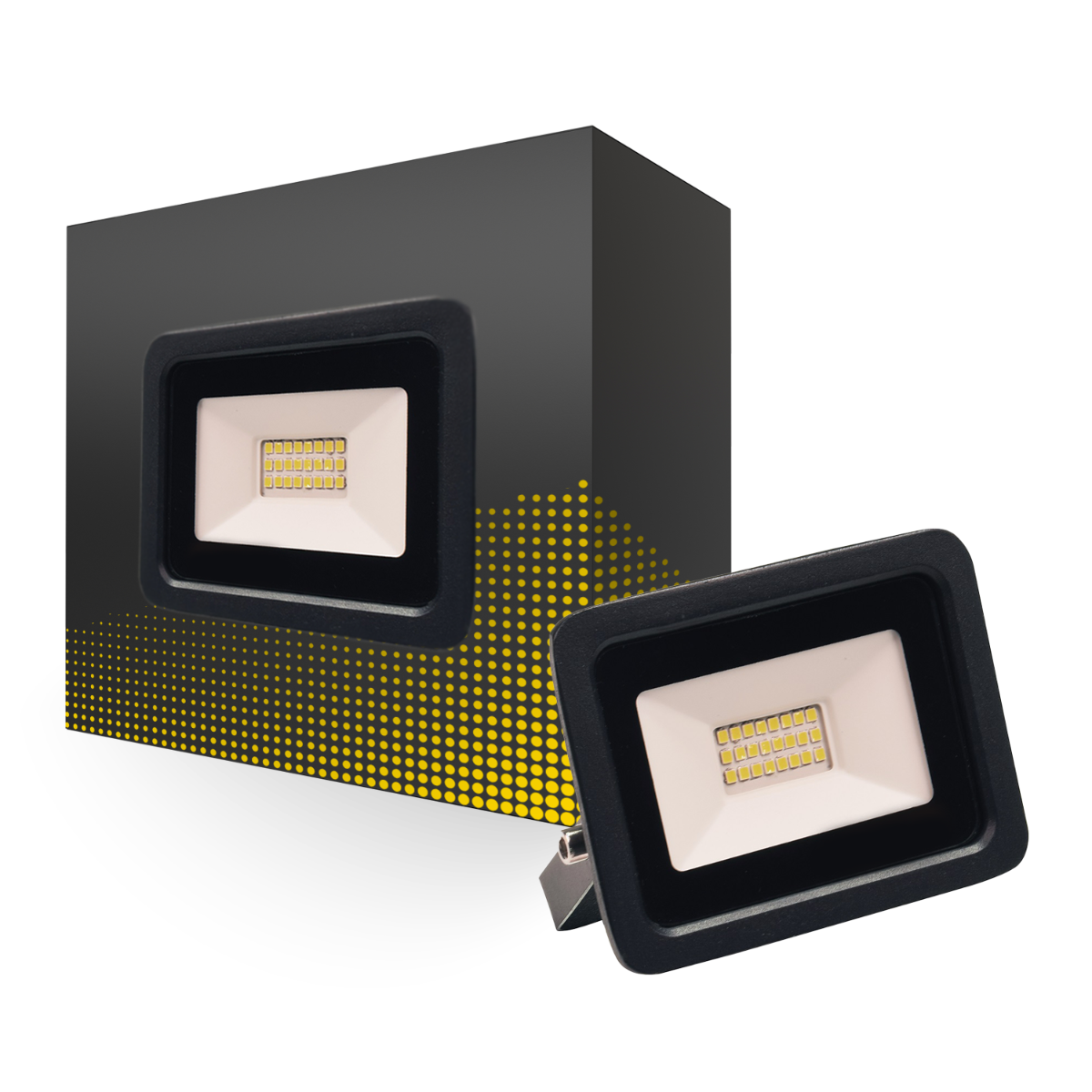 Projecteur LED 20W 2000lm 100D - 830 Blanc Chaud | IP66 - Symétrique | Leroy Merlin