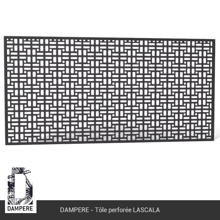 Tôle décorative LASCALA 2000x1000 Noir de sécurité RAL 9004 Fine ...
