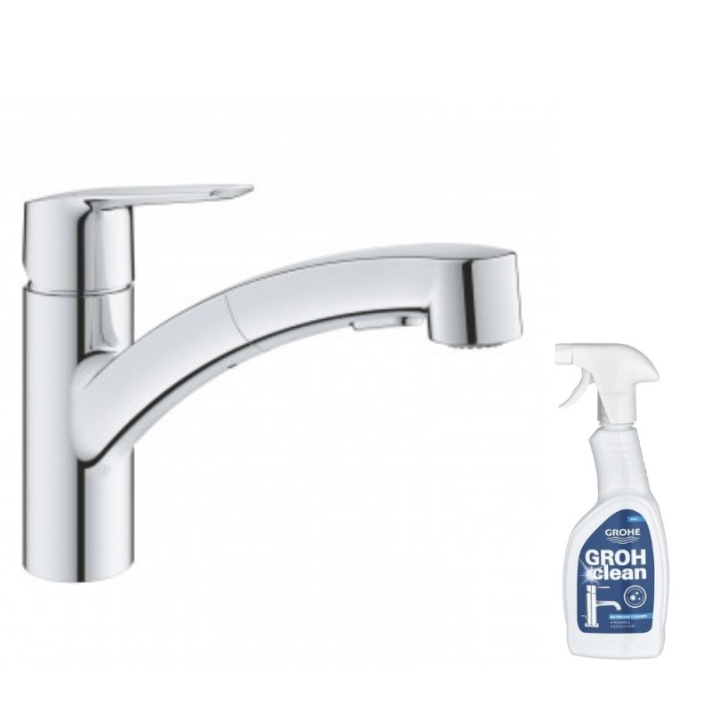 Grifo de cocina con spray GROHE Start 2021 + limpiador GrohClean ...