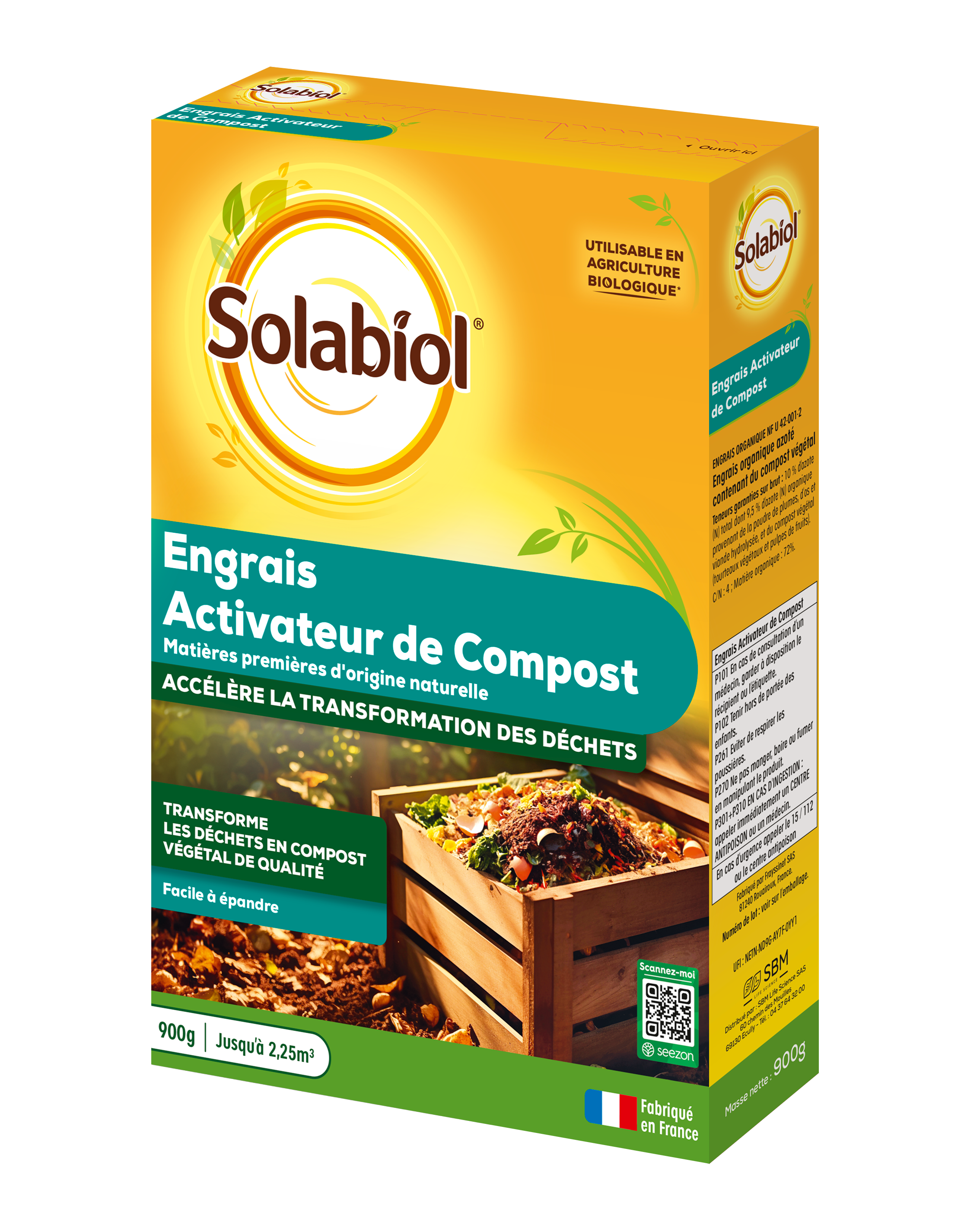 Activateur de compost bio 900g - SOACTI900 - SBM | Leroy Merlin