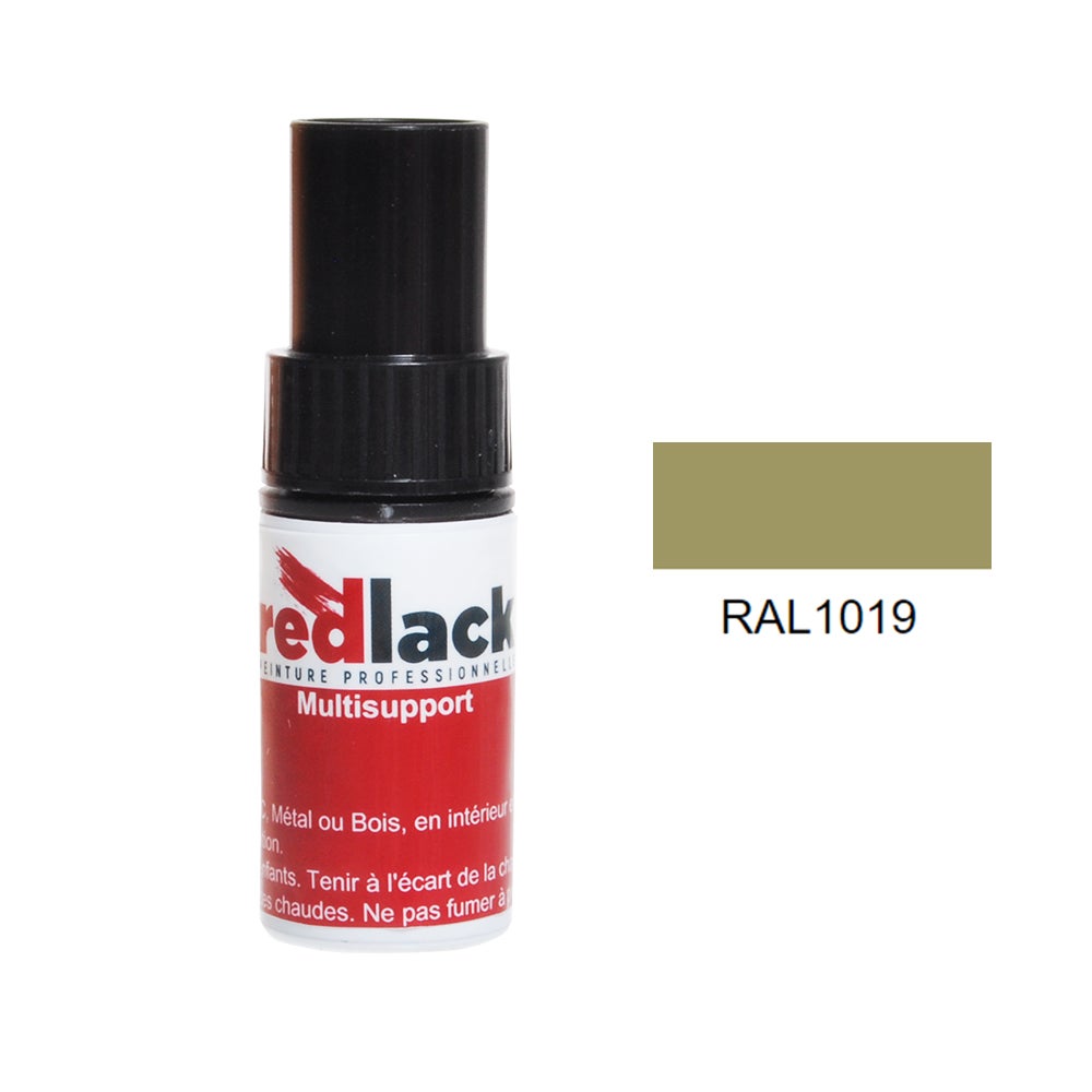 Redlack Vernice flacone di ritocc RAL 1019 Opaco multisuperficie ...