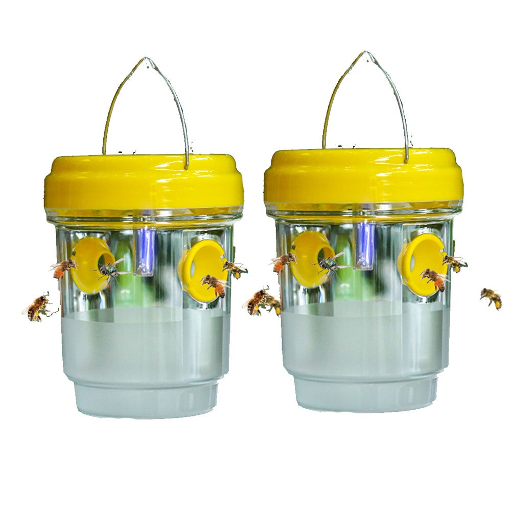 Paquet de 2 pièges à insectes suspendus à énergie solaire pour une ...