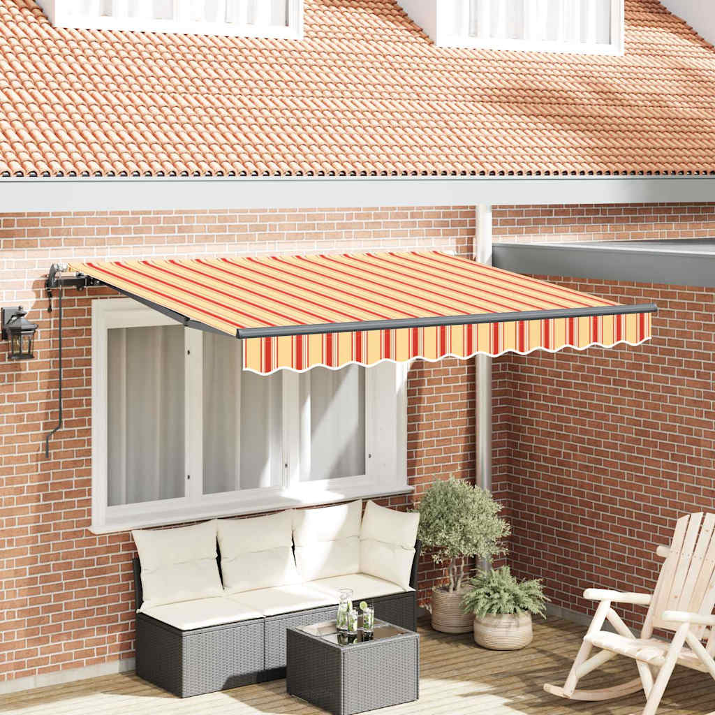 Toldo Retráctil Amarillo 300 x 200 cm tela vidaXL | Leroy Merlin