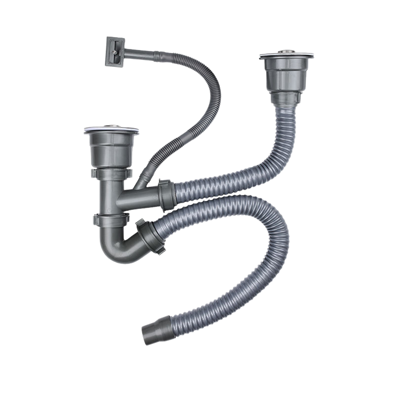 Kit vidange évier universel double tuyau de vidange rapide, compatible ...