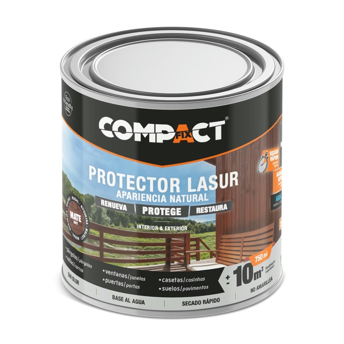 LASUR PROTECTOR SATIN.750 ML. CAOBA | Leroy Merlin