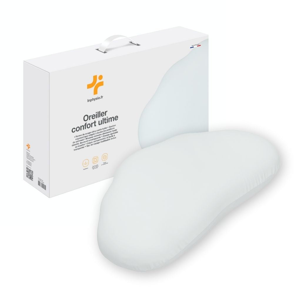 Oreiller ergonomique mémoire de forme – soutien cervical ultra-doux ...