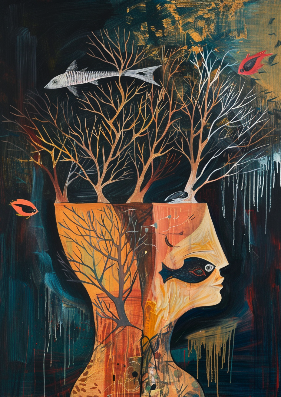 Lámina POLARTE 30x40. Metamorfosis del Bosque Interior | Leroy Merlin