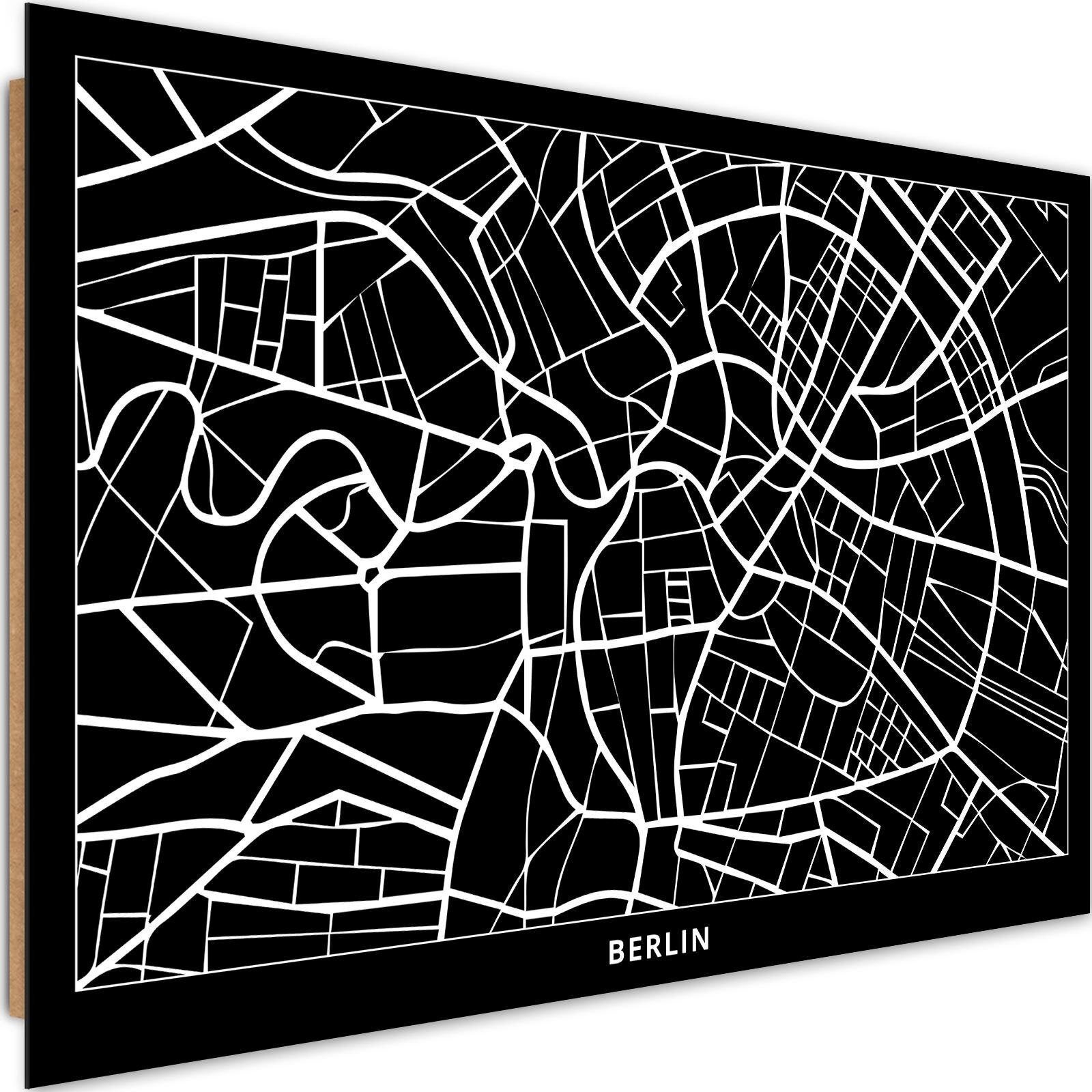 Tableau plan des bois de berlin - 90 x 60 cm | Leroy Merlin