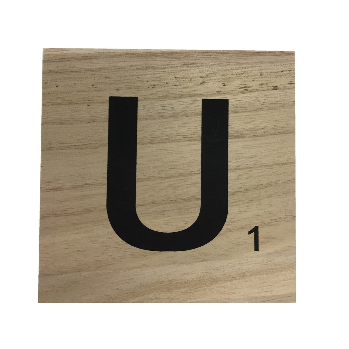 Lettre U scrabble en bois 10x10x0,6cm | Leroy Merlin