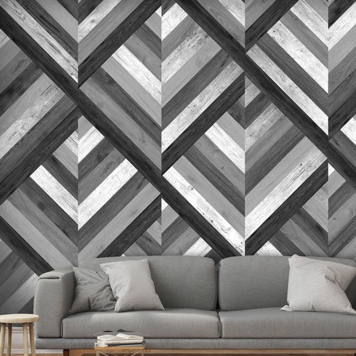 Papier Peint "Grey Maze" 50x1000cm | Leroy Merlin