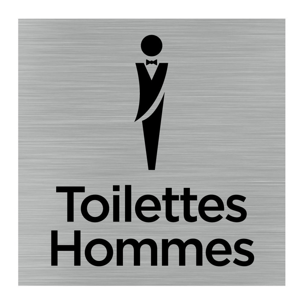 Pictogramme Toilettes Hommes (Q1057) Matière Aluminium | Leroy Merlin