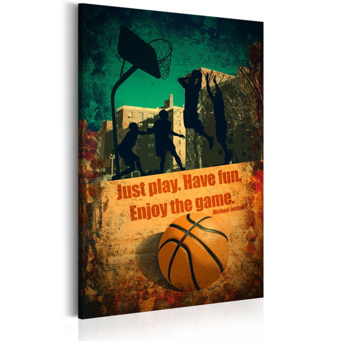 Tableau Imprimé "Enjoy the Game" 40 x 60 cm | Leroy Merlin