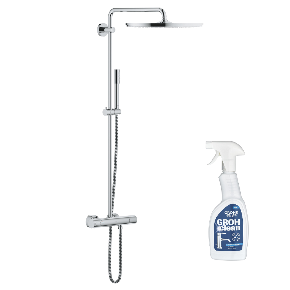 Colonne douche thermostatique GROHE Rainshower System 400 + Nettoyant ...