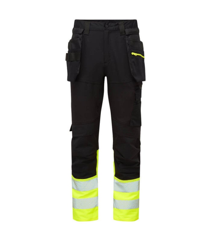 Pantalon Holster PW3 Hi-Vis Classe 1 Jaune/Noir XS - FR(36) - UK(28 ...